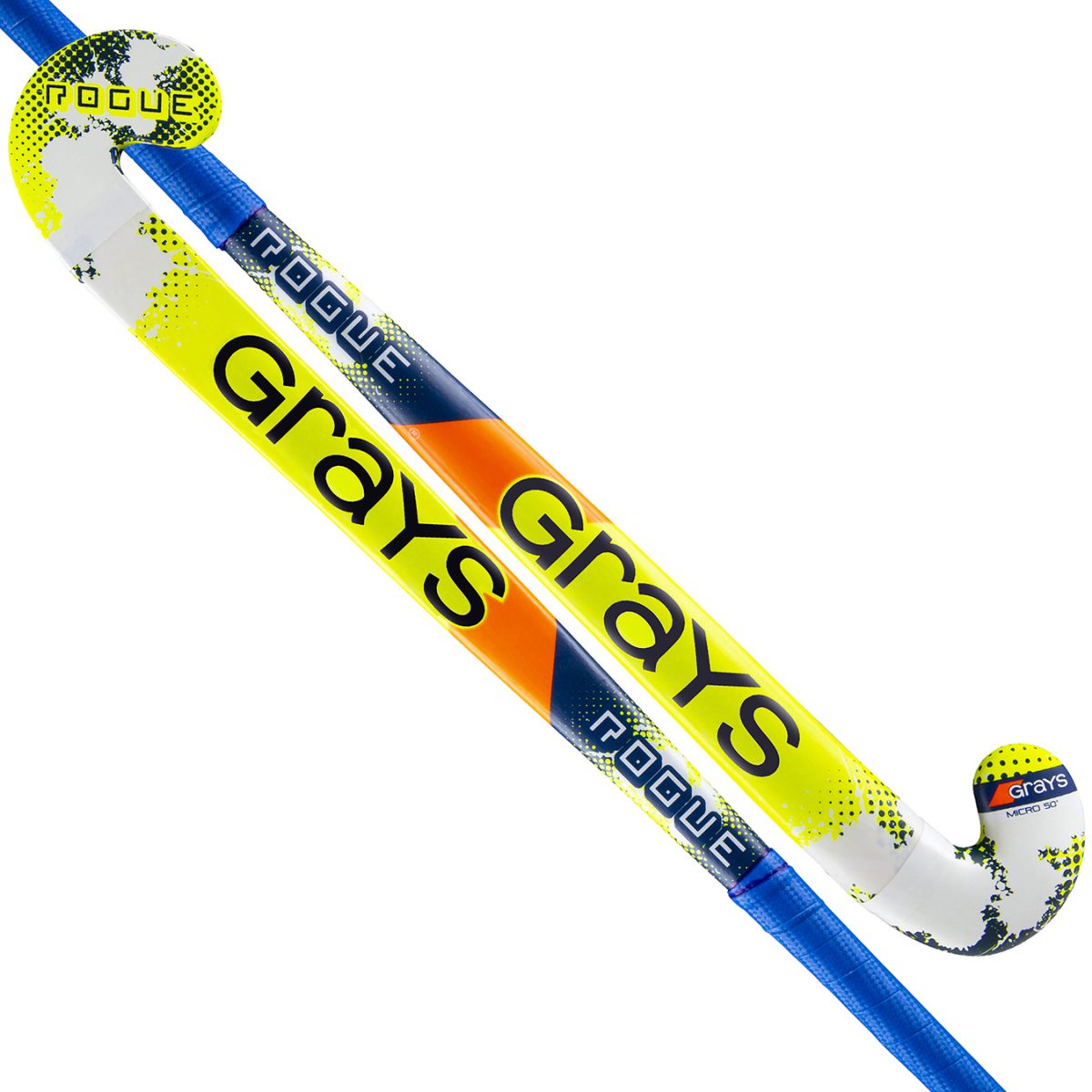 Grays Rogue Ultrabow Junior Hockey Stick - Navy/Yellow - Colgan Sports