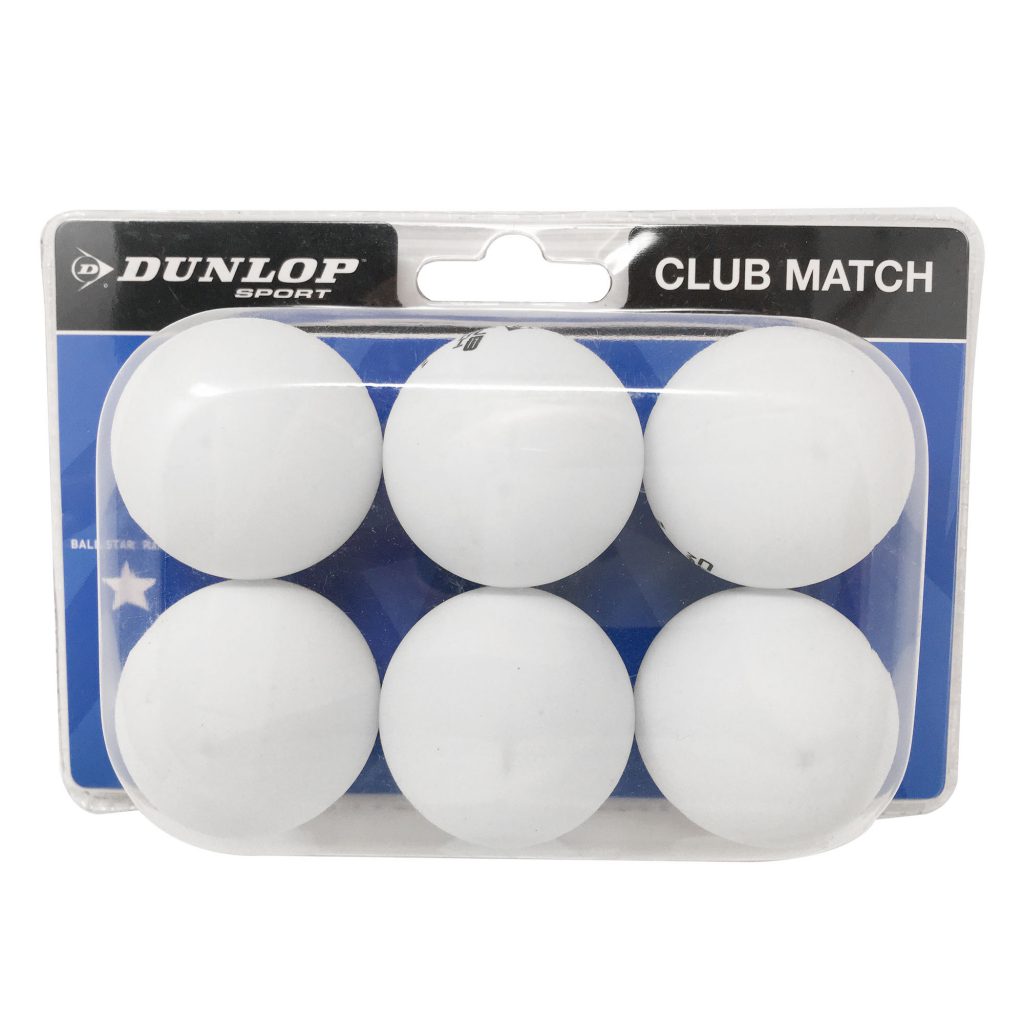 Dunlop 6 Pack Table Tennis Balls - Colgan Sports